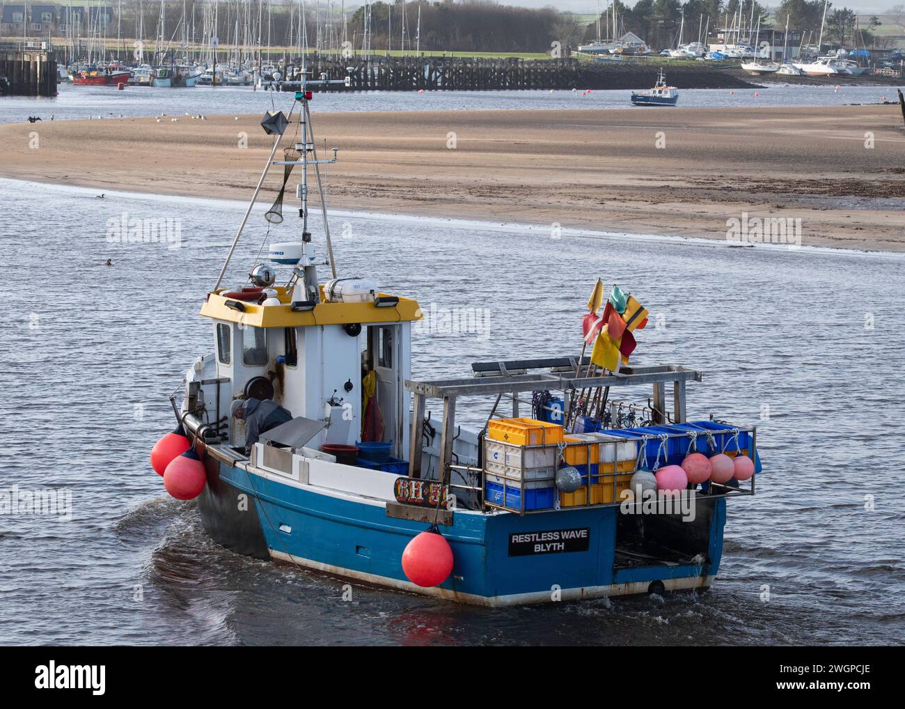 Amble, coastal town in Northumberland, England, UK Stock Photo - Alamy