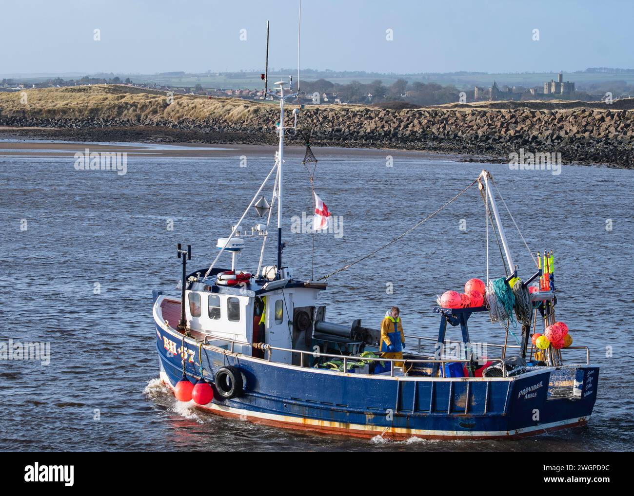 Amble, coastal town in Northumberland, England, UK Stock Photo - Alamy