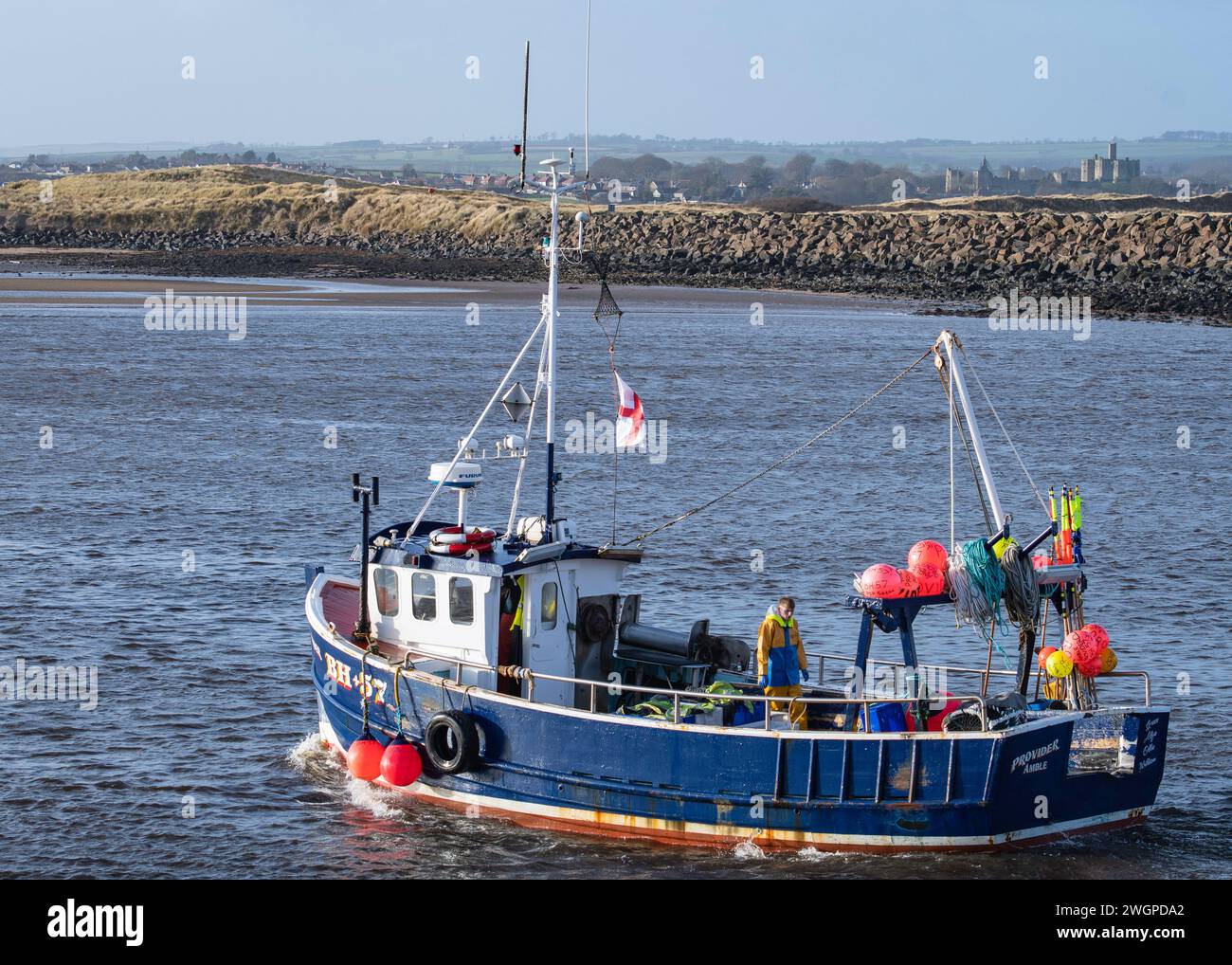 Amble, coastal town in Northumberland, England, UK Stock Photo - Alamy