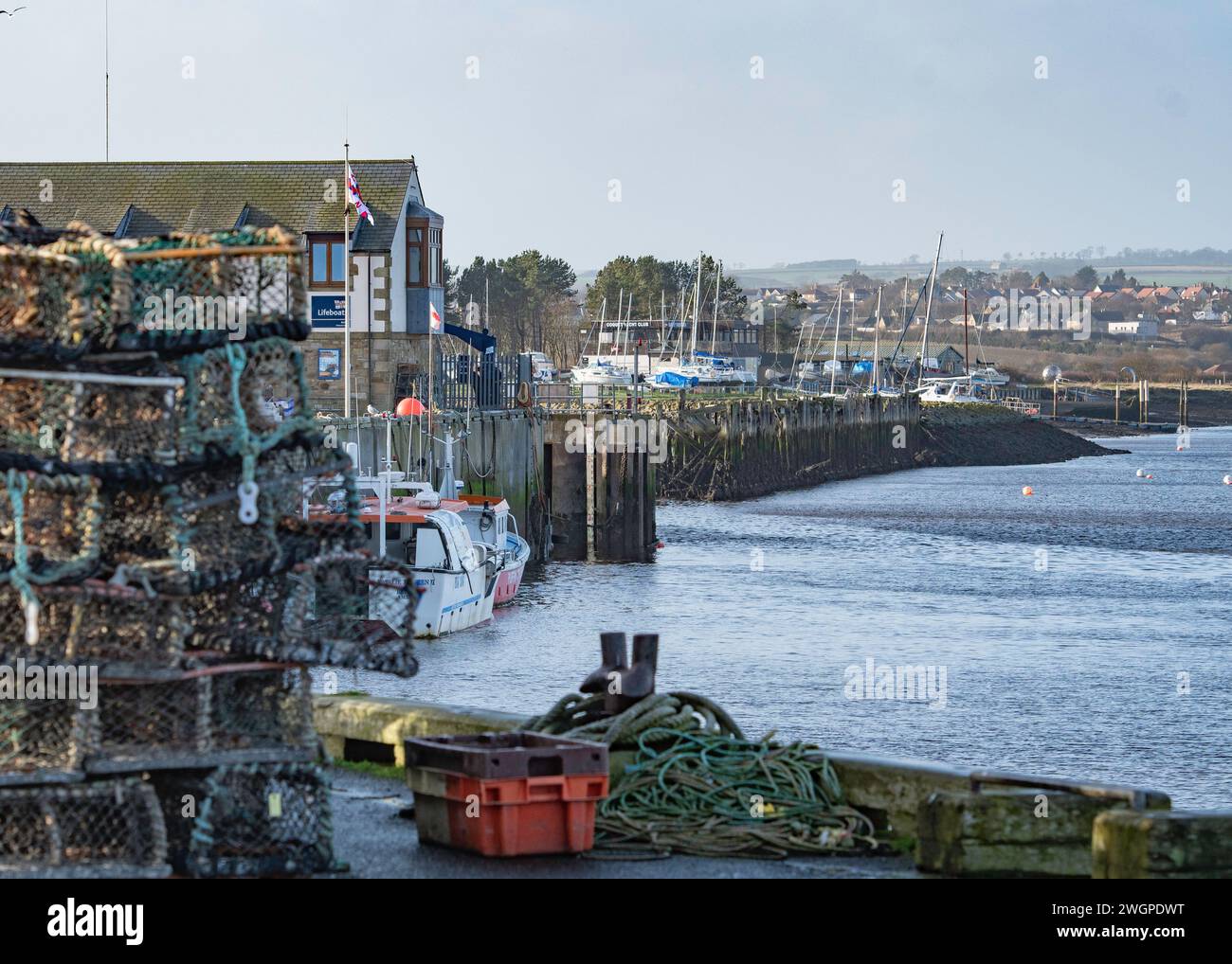 Amble, coastal town in Northumberland, England, UK Stock Photo - Alamy