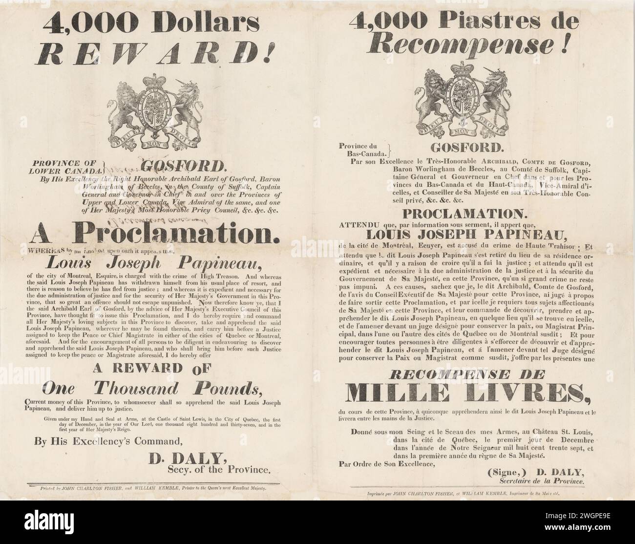 1838 poster hi-res stock photography and images - Alamy
