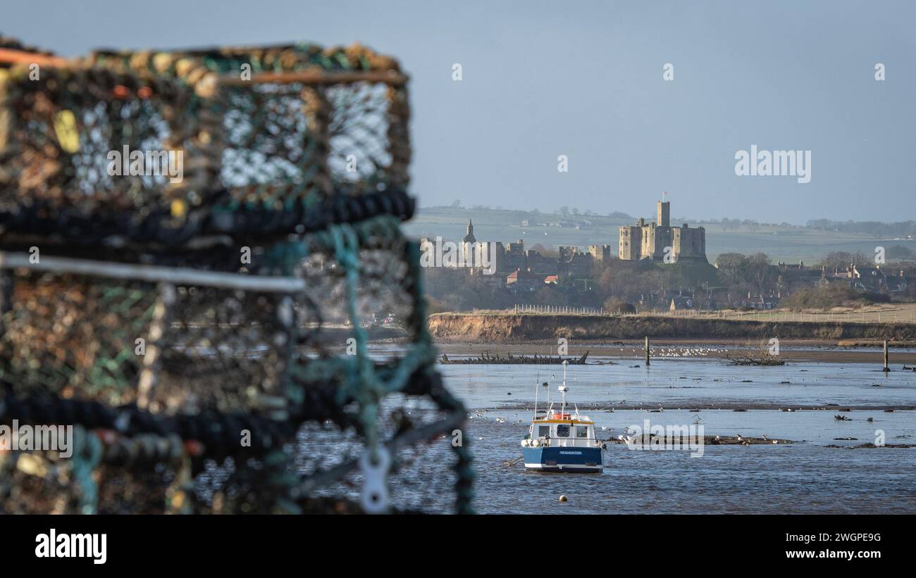 Amble, coastal town in Northumberland, England, UK Stock Photo - Alamy