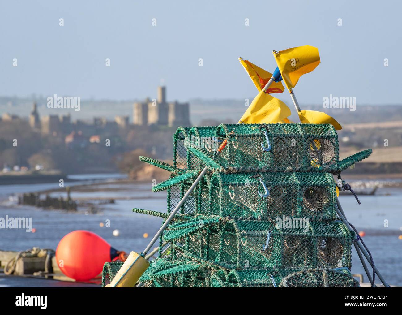 Amble, coastal town in Northumberland, England, UK Stock Photo - Alamy