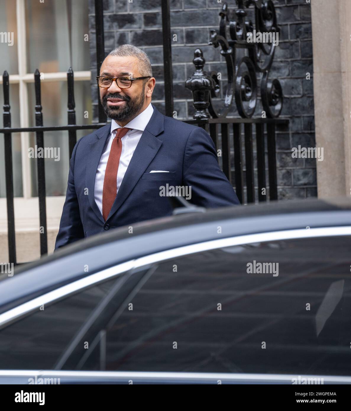 London, UK. 06th Feb, 2024. James Cleverly, Home Secretary, at a ...