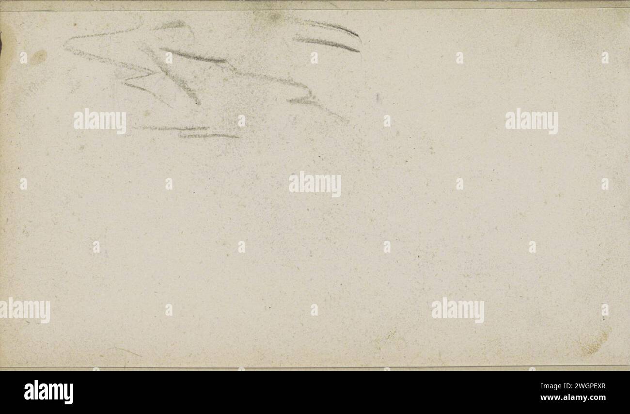 Lines, 1875 Leaf 12 Verso from a sketchbook with 46 sheets. paper ...