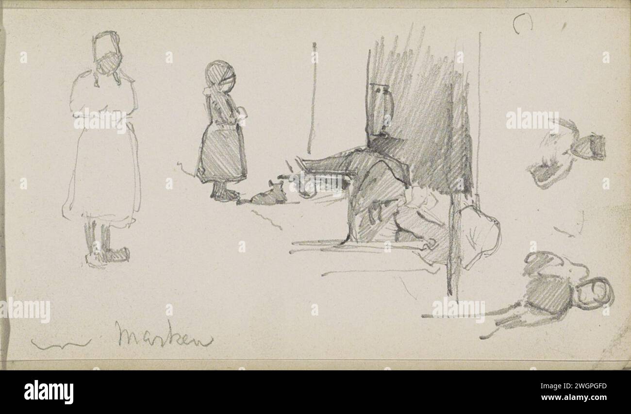 Men, women and children in Marker traditional costume, 1875 Page 16 ...