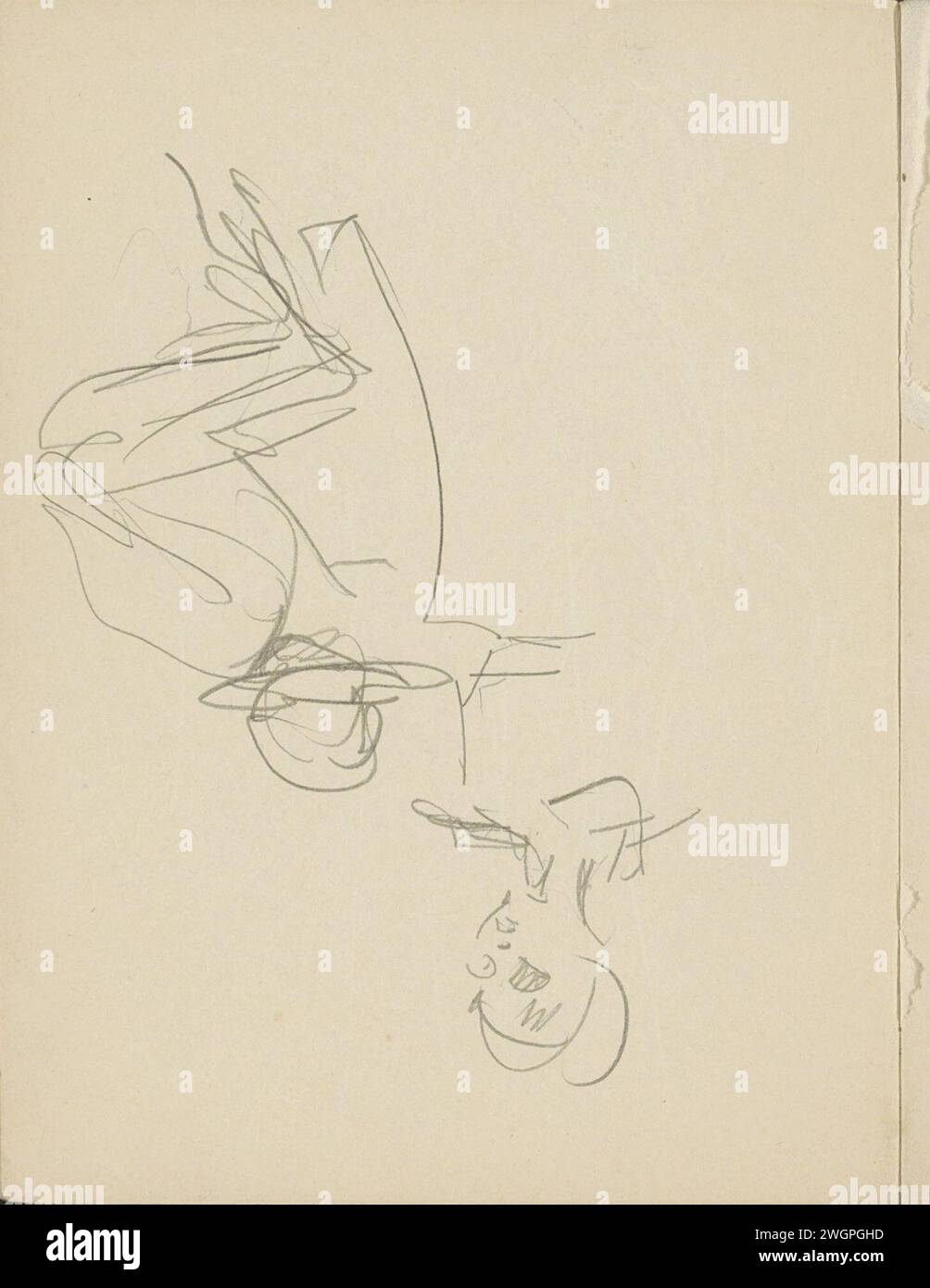 Standing and squat figure, 1921 - 1922 Figure studies. Page 8 from ...