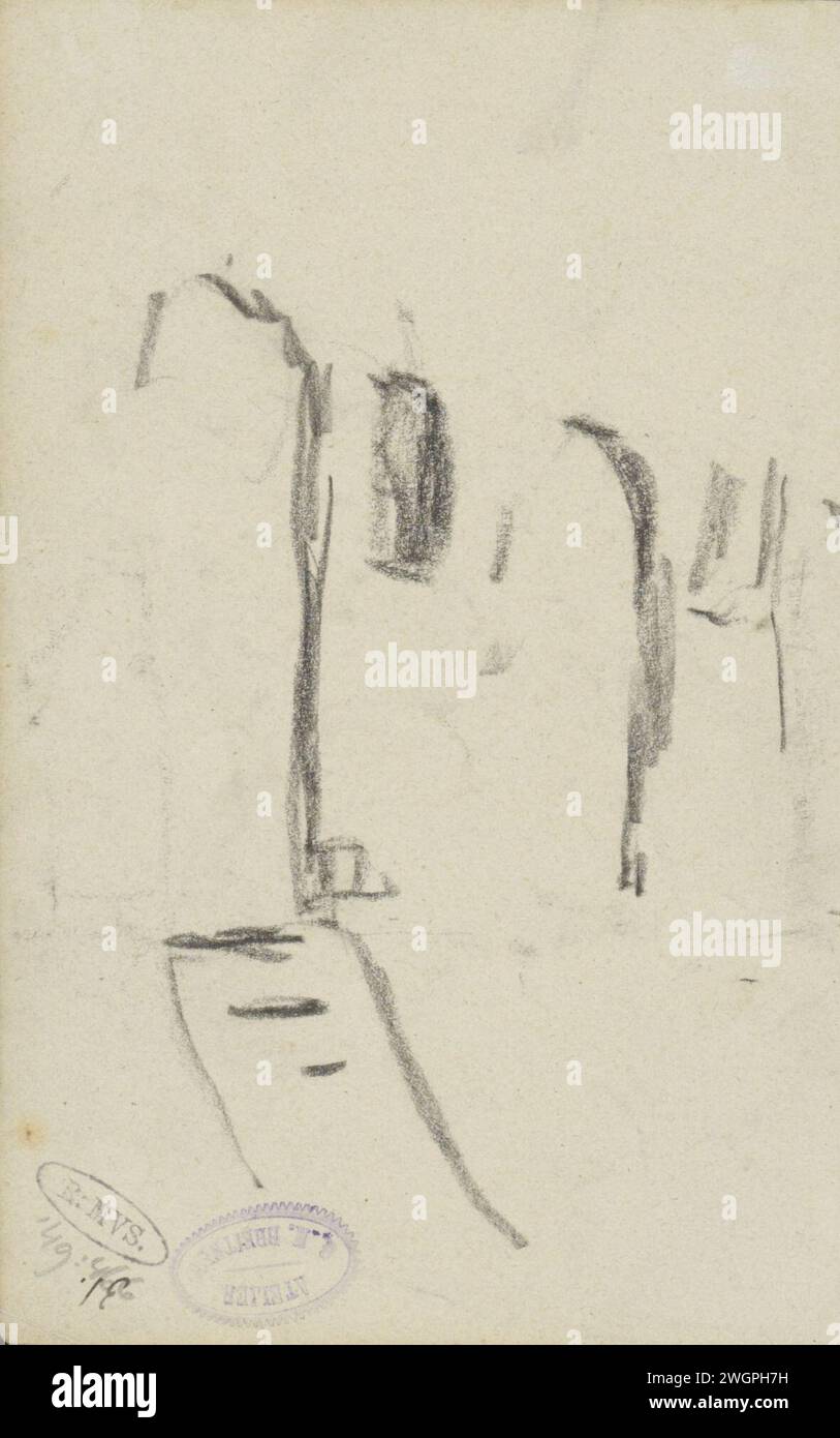 Facade, possibly of a building on the western islands in Amsterdam ...