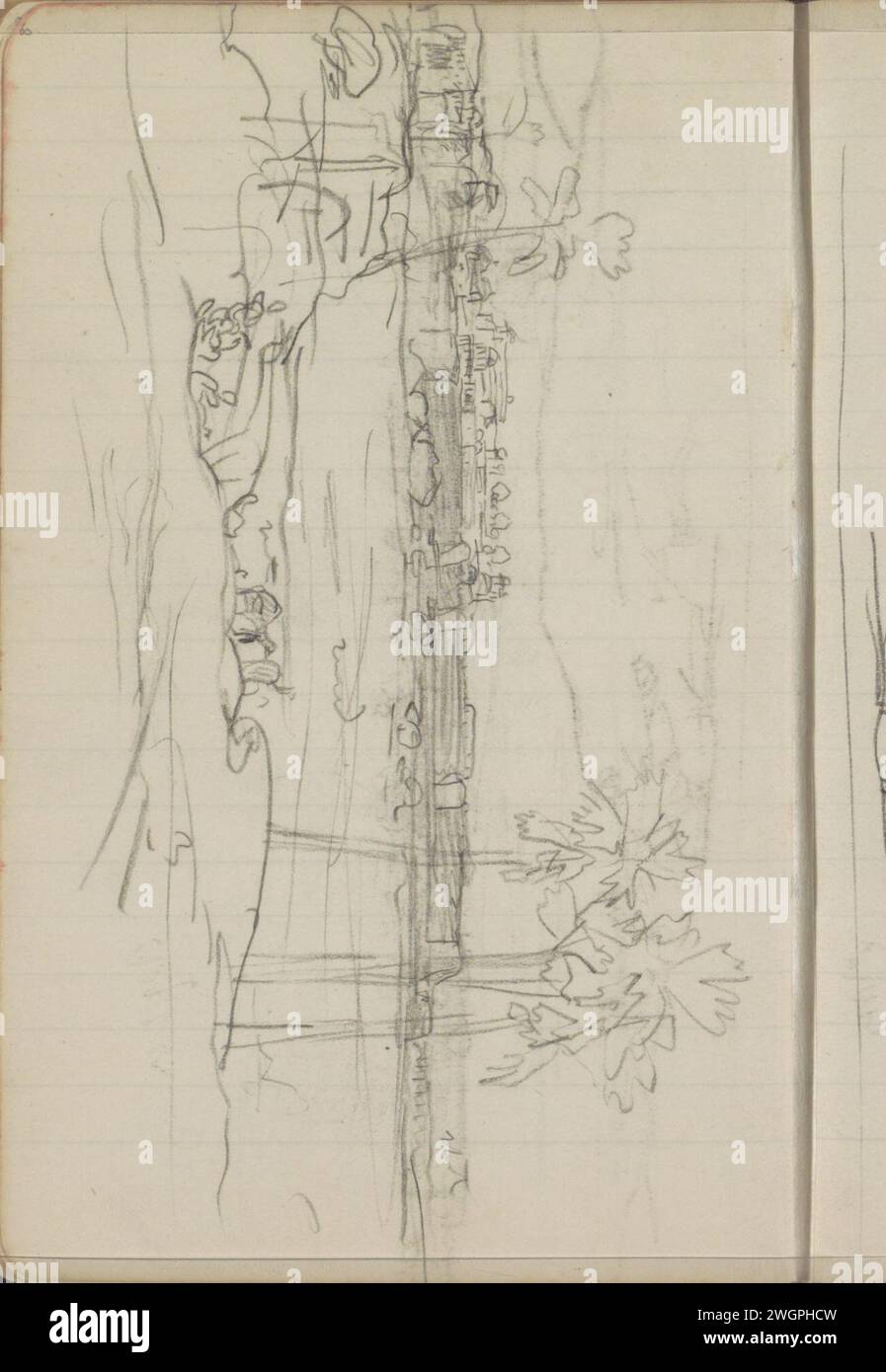 View of Agra, 1897 - 1898 Page 60 from a sketchbook with 36 sheets ...