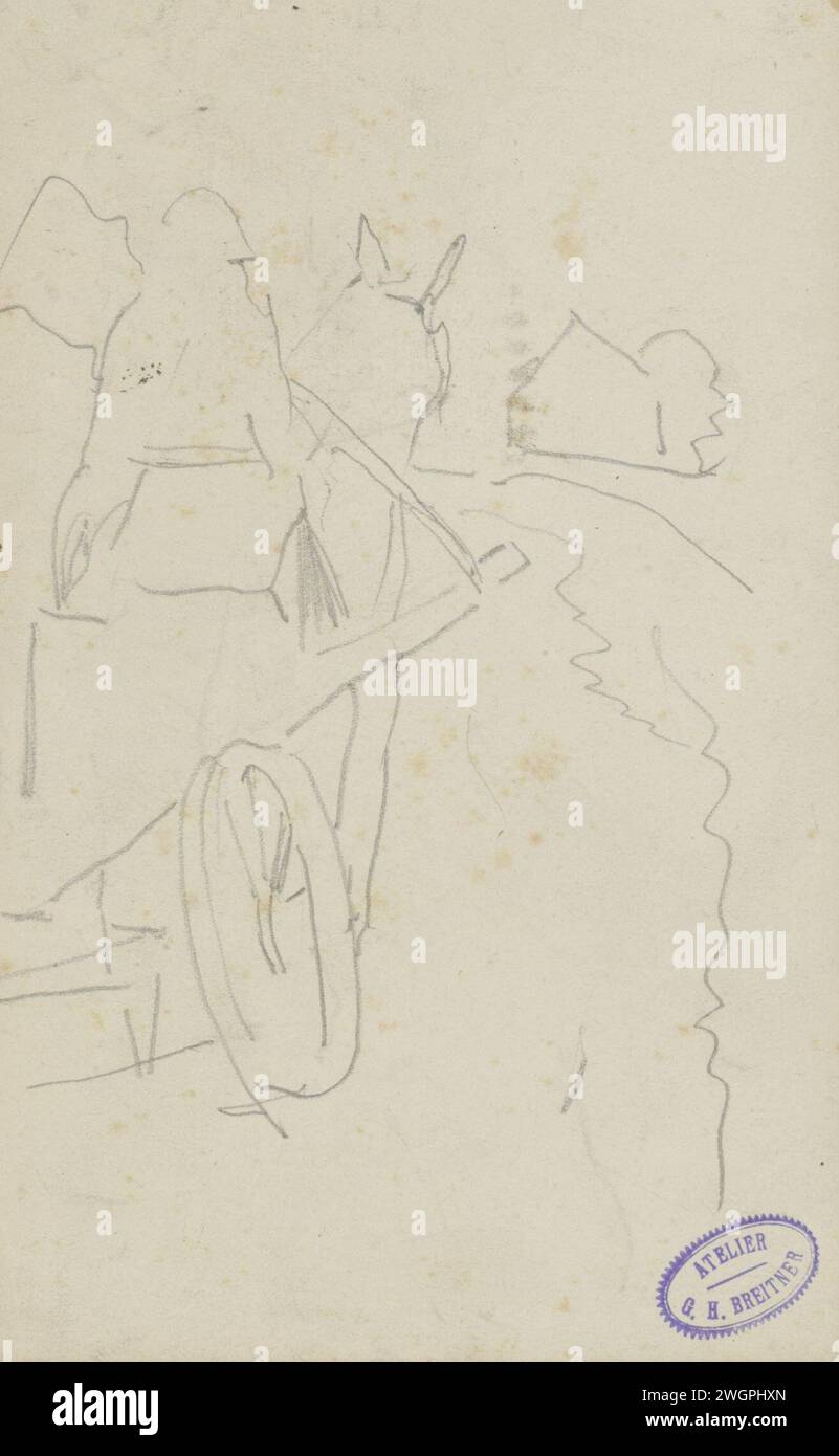 Get rid of horse cart, 1896 drawing There is a coachman on the goat. In ...