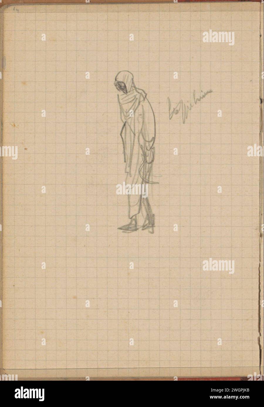 Veiled figure, seen from the side, 1909 The figure traditionally wears ...