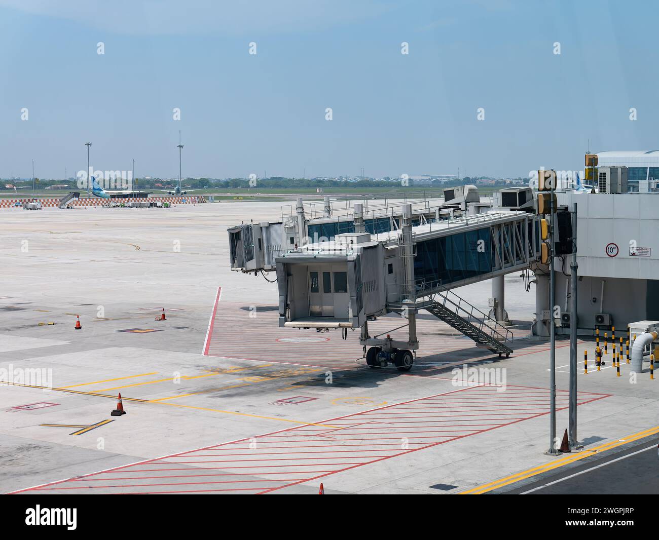 Jakarta, Indonesia - October 21, 2017: Airbridge at Soekarno-Hatta ...