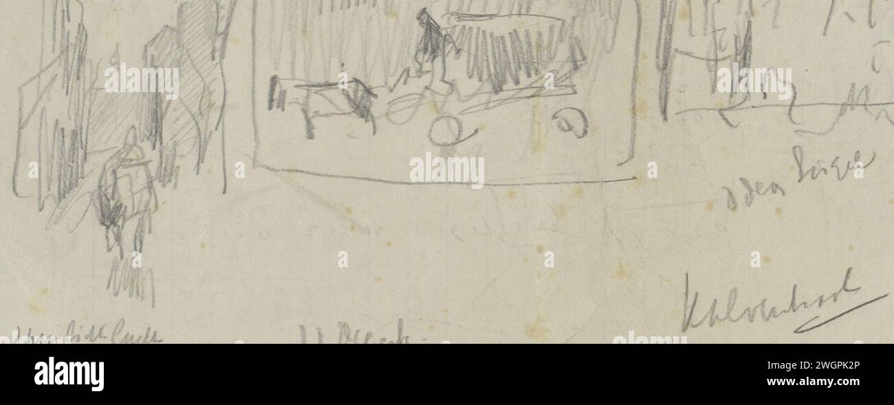 Three faces on the Spui, Kalverstraat and the Singel in Amsterdam, 1886 ...