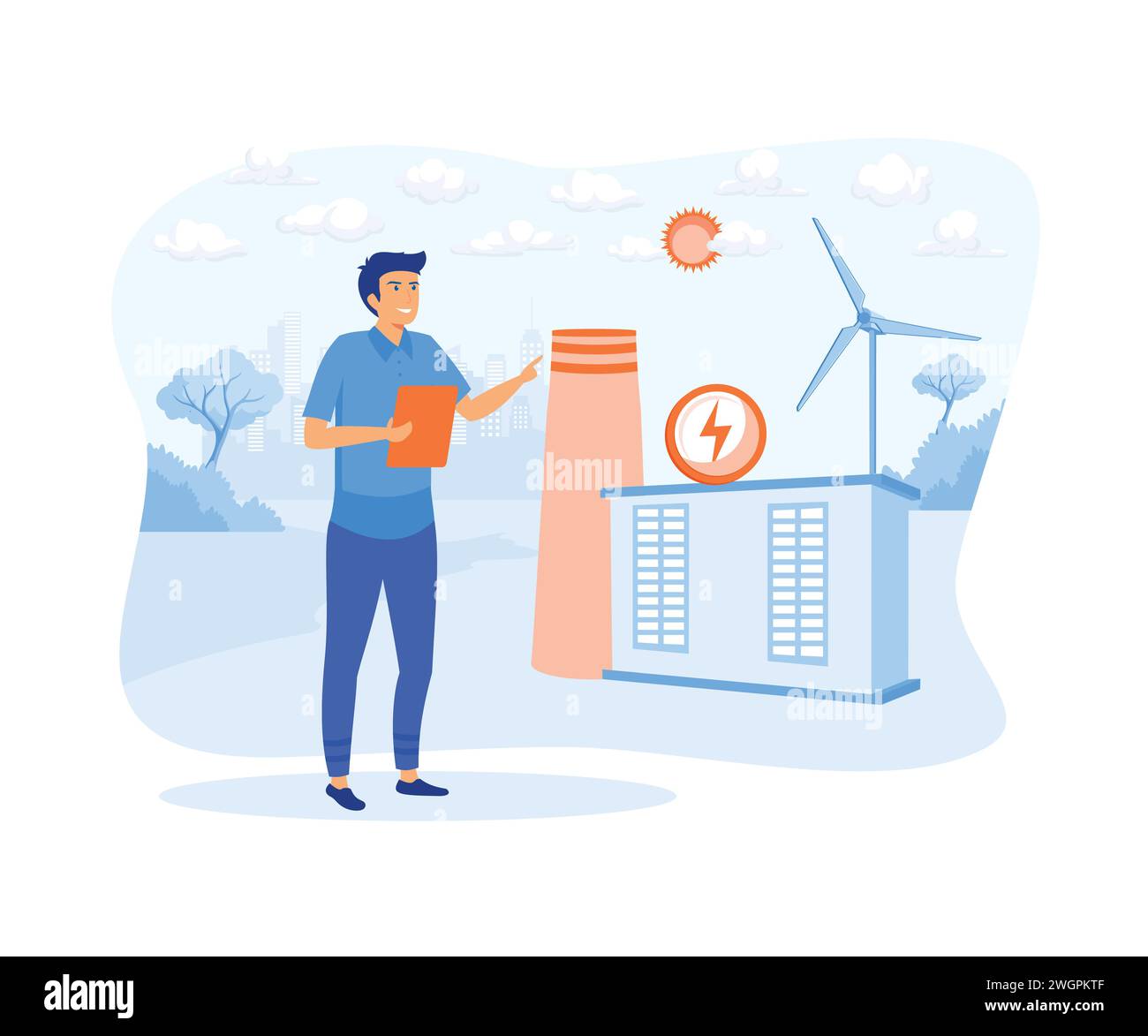 Renewing resources Stock Vector Images - Alamy