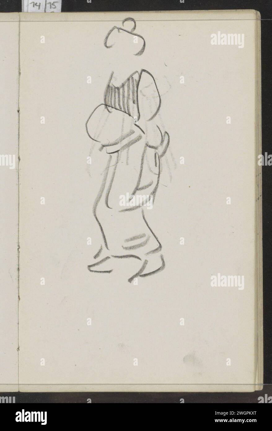 Figure with a convex belly, 1874 - 1945 Page 13 Recto from a sketchbook ...