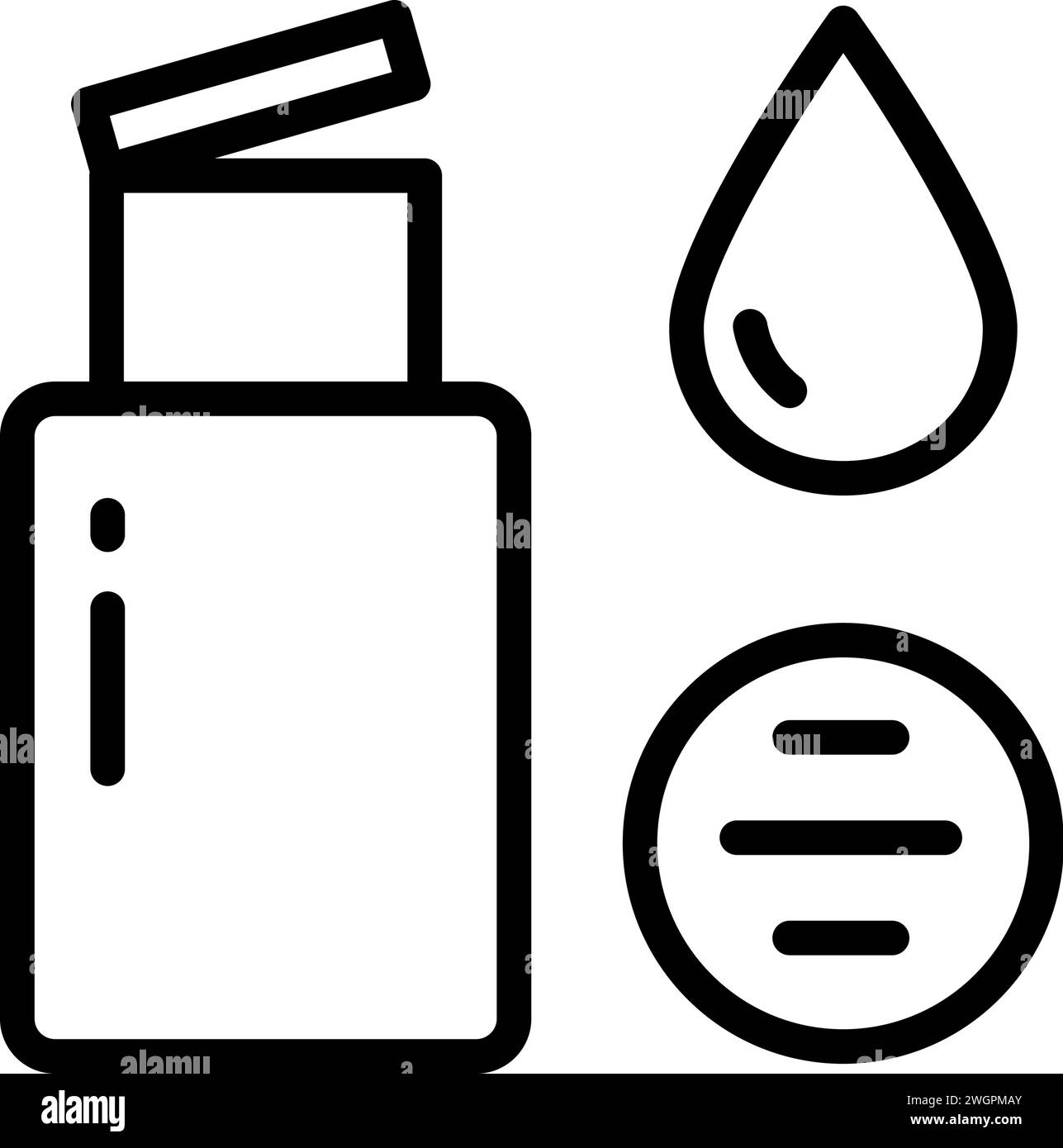 Makeup Remover icon vector image. Can also be used for web apps, mobile ...