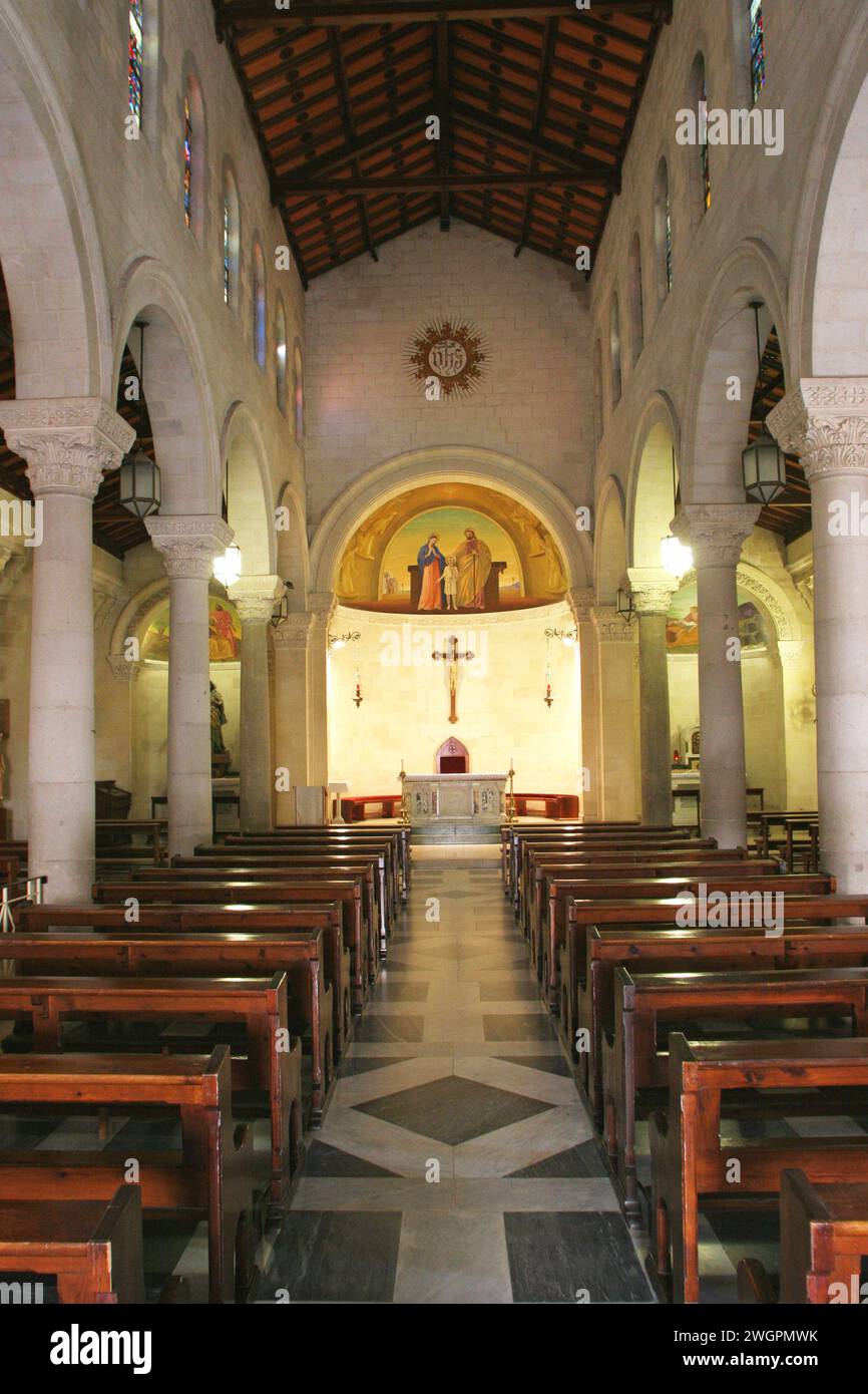 Church of St. Joseph, Franciscan Monastery in Nazareth, Israel Stock ...