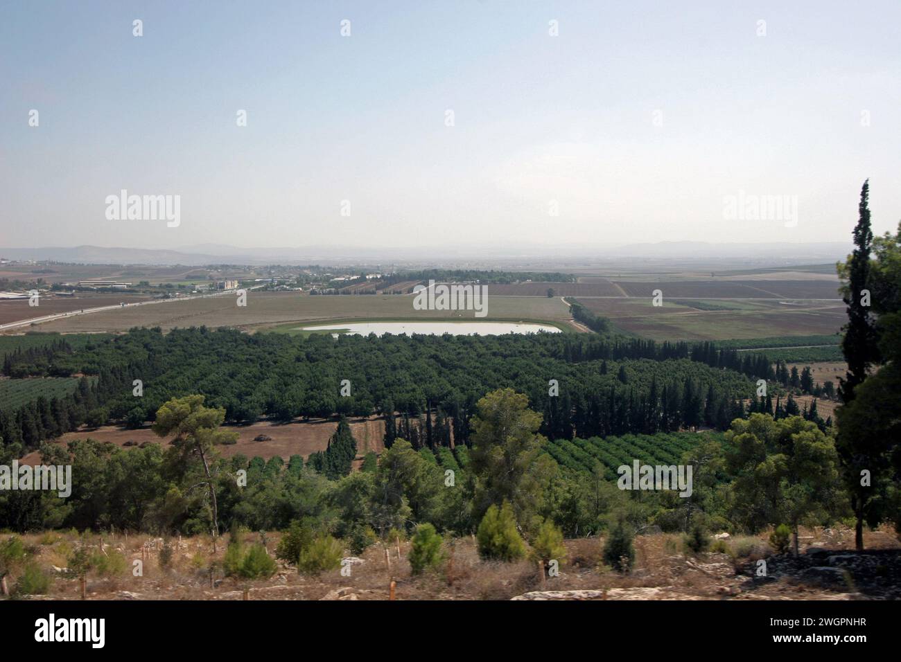 Holy Land view from Basilica of the Transfiguration, Mount Tabor ...