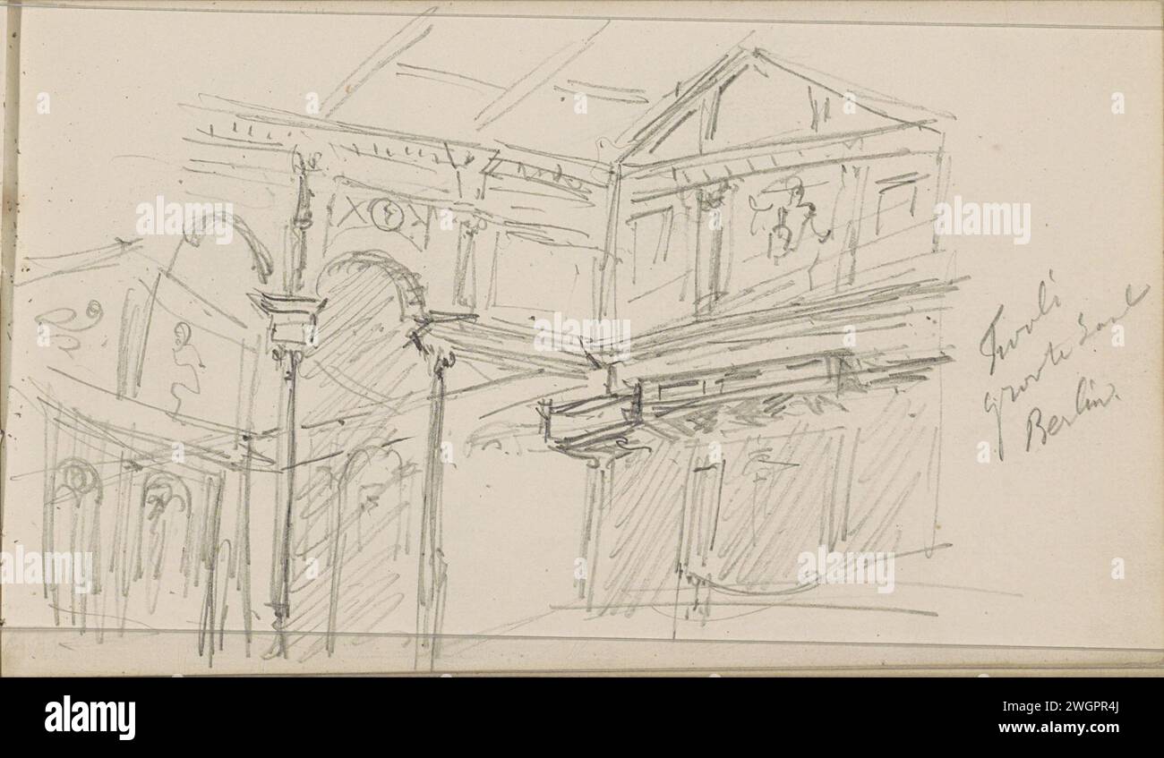 Large hall of the Tivoli Brewery in Berlin, 1866 - 1868 Page 17 Recto ...