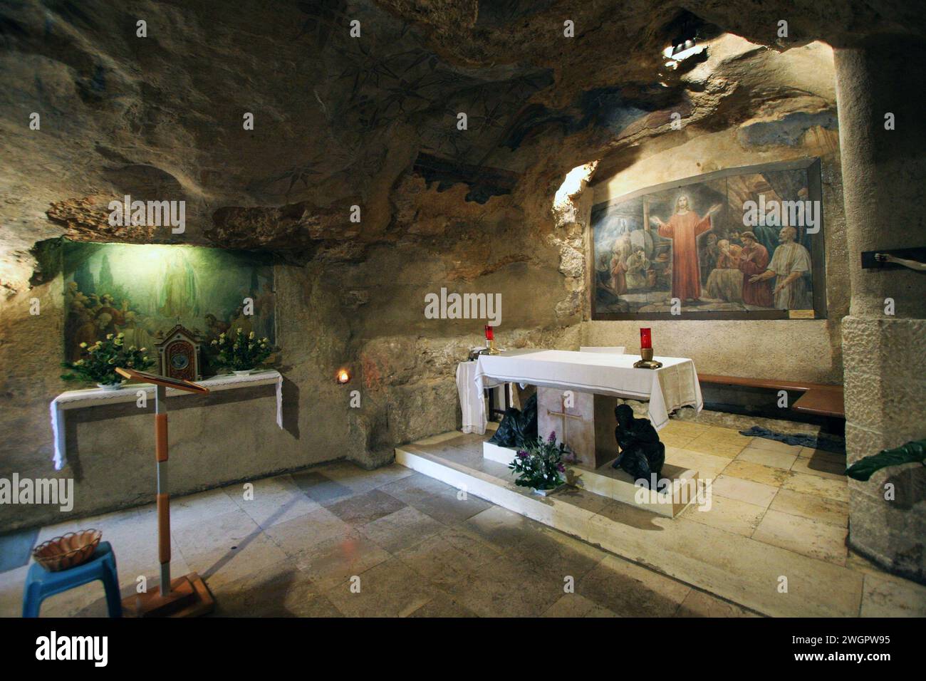 Catholic Grotto of Gethsemane aka Cave of Betrayal, Mount of Olives ...