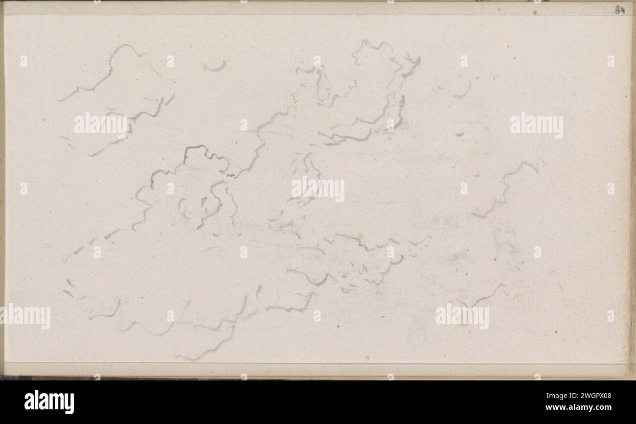 Clouds, 1864 - 1880 Leaf 84 Recto from a sketchbook with 98 sheets ...