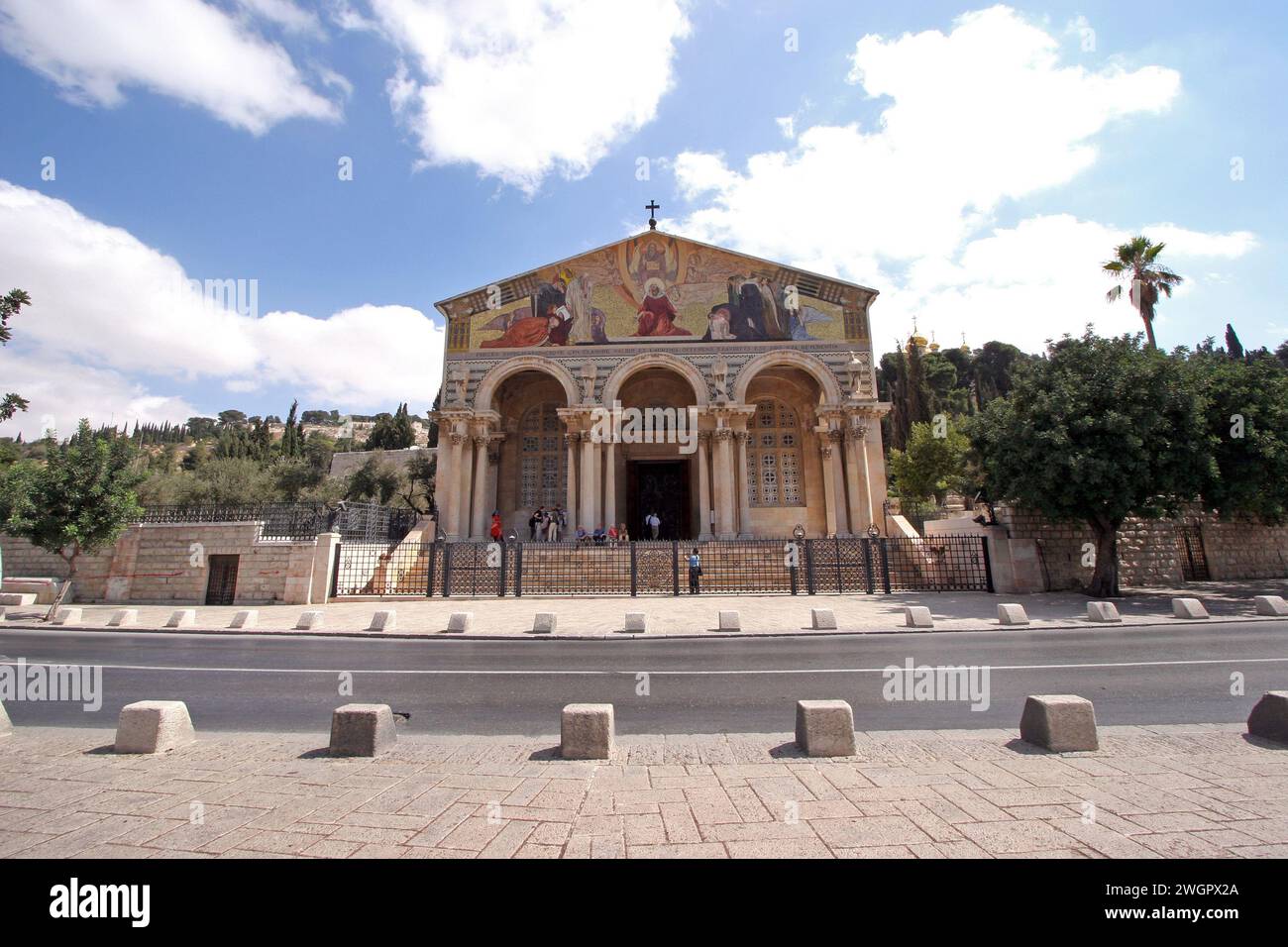 The Basilica of the Agony or the Church of all Nations at the Garden of ...
