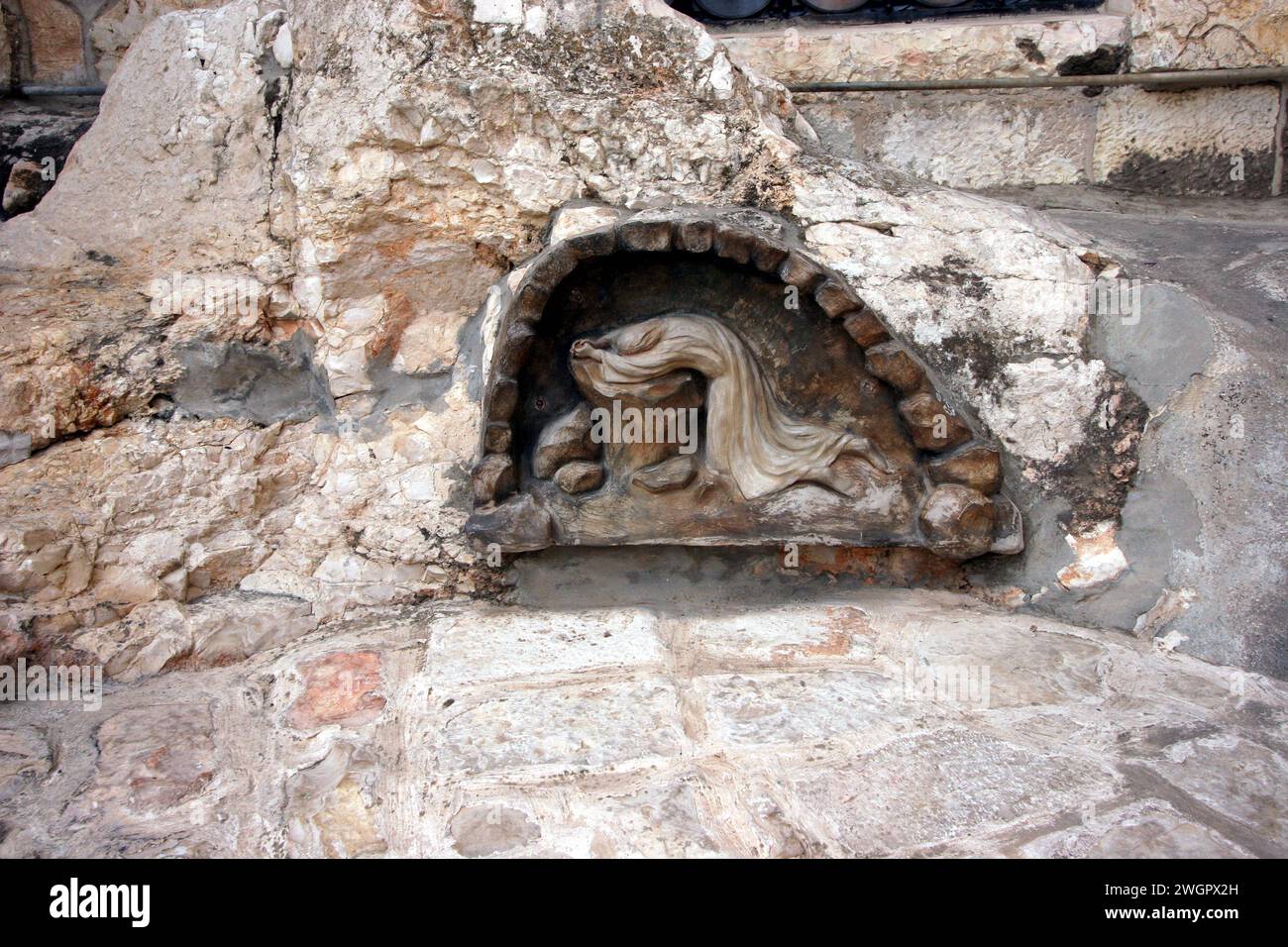 Christ in Gethsemane, Basilica of Agony or Church of All Nations in the ...