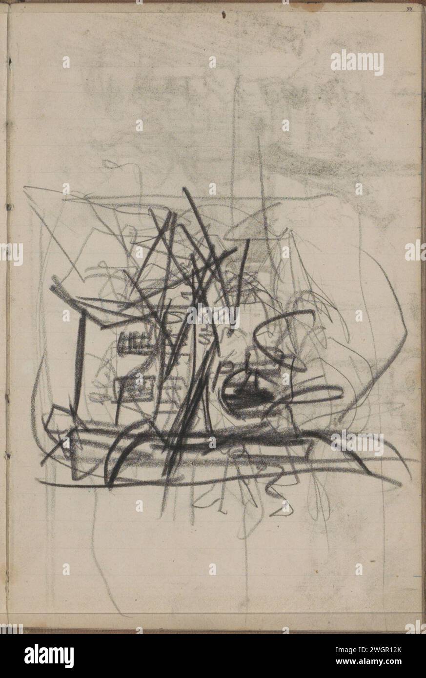 Building with a gate, 1888 Page 30 from a sketchbook with 58 sheets ...