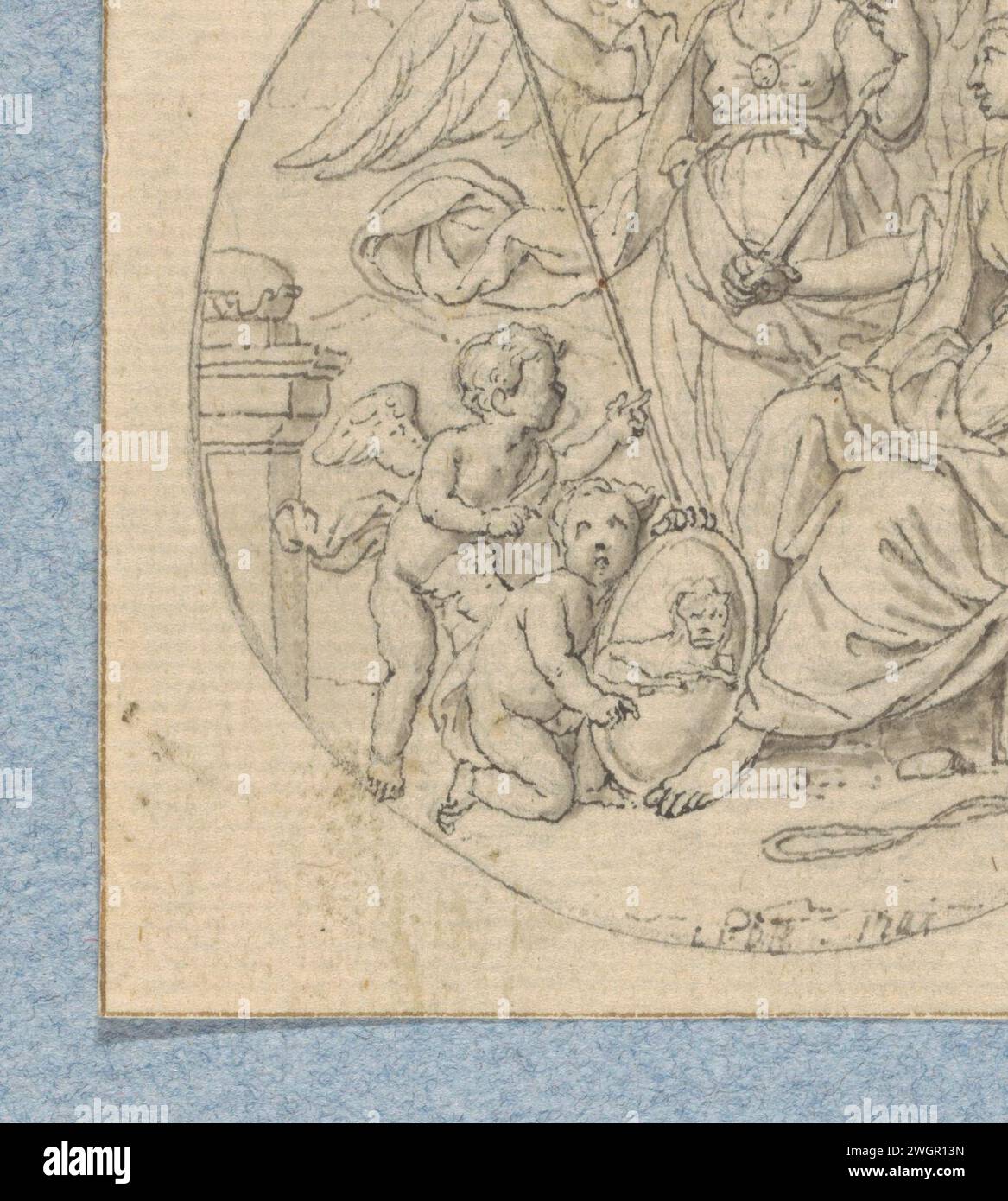 Allegory of reason (in box with 43 drawings), Louis Fabritius Dubourg ...