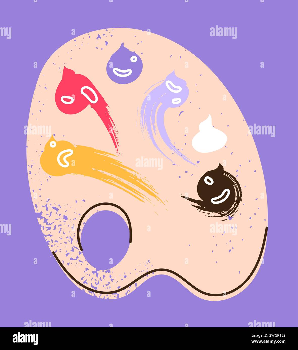 Mixed paints Stock Vector Images - Alamy