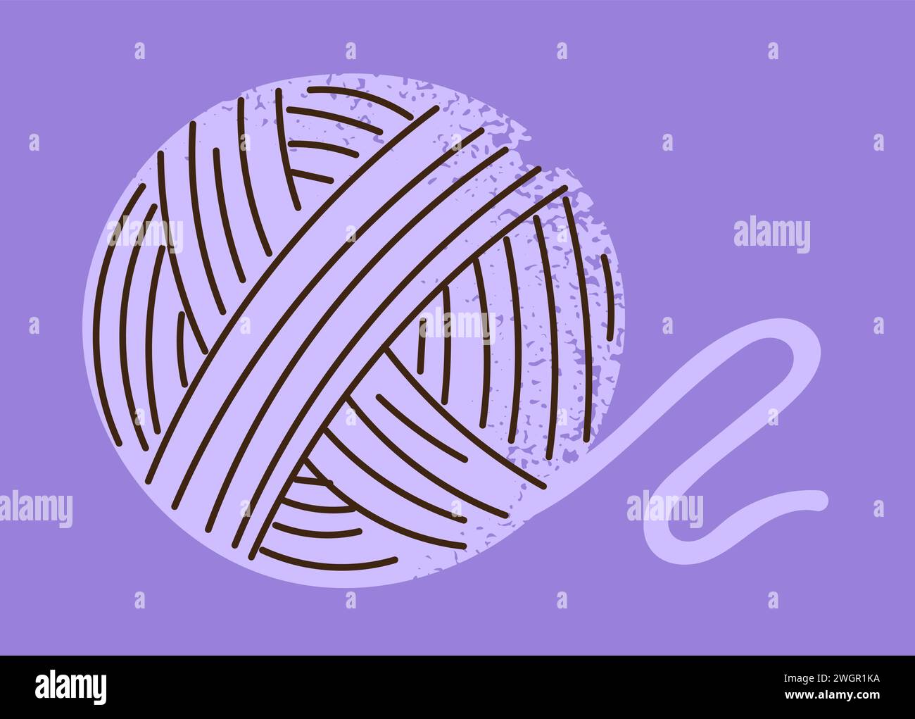 Ball of yarn for knitting or creativity Stock Vector Image & Art - Alamy