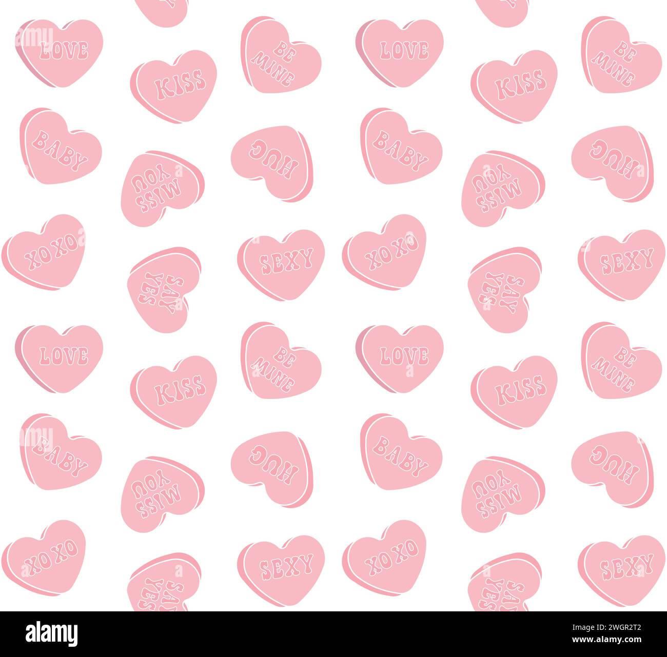Cute candies seamless pattern Stock Vector Images - Alamy