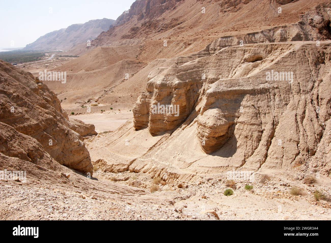 Archaeological site of Qumran where Dead Sea scrolls discovered in ...