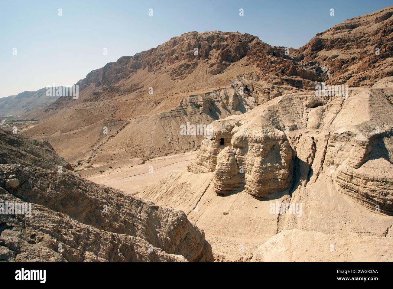 Archaeological site of Qumran where Dead Sea scrolls discovered in ...