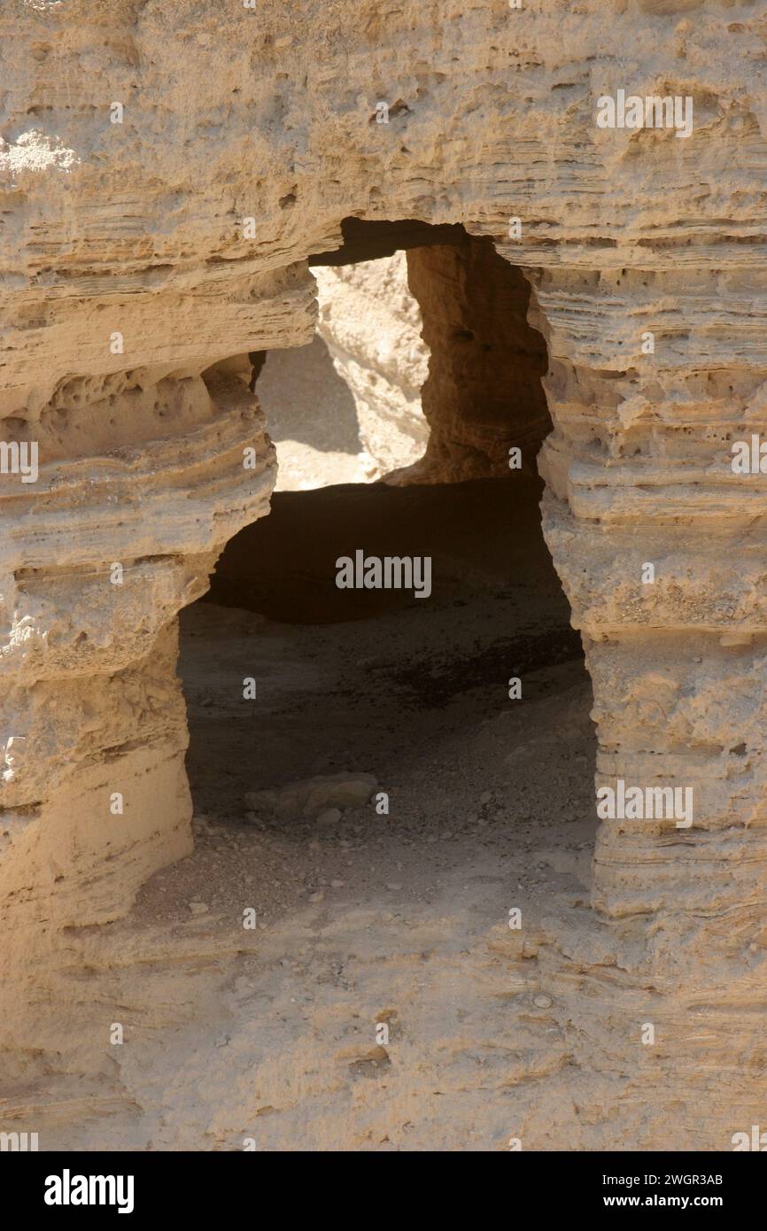 Archaeological site of Qumran where Dead Sea scrolls discovered in ...