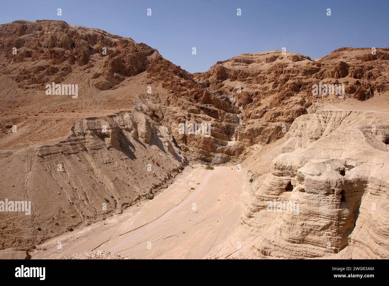 Archaeological site of Qumran where Dead Sea scrolls discovered in ...