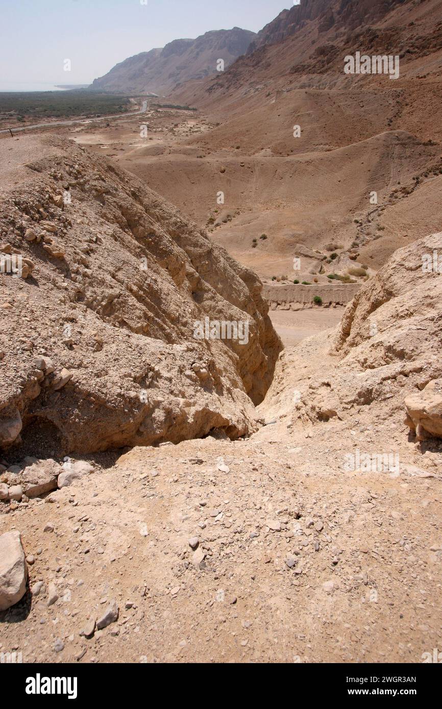 Archaeological site of Qumran where Dead Sea scrolls discovered in ...