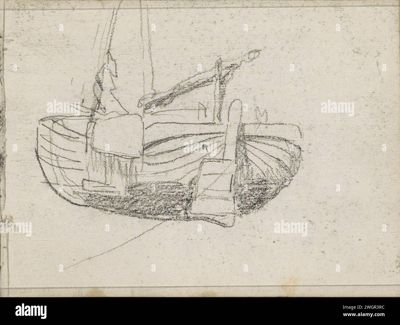 Bomschuit, 1848 - 1888 Page 14 Recto from a sketchbook with 33 sheets ...