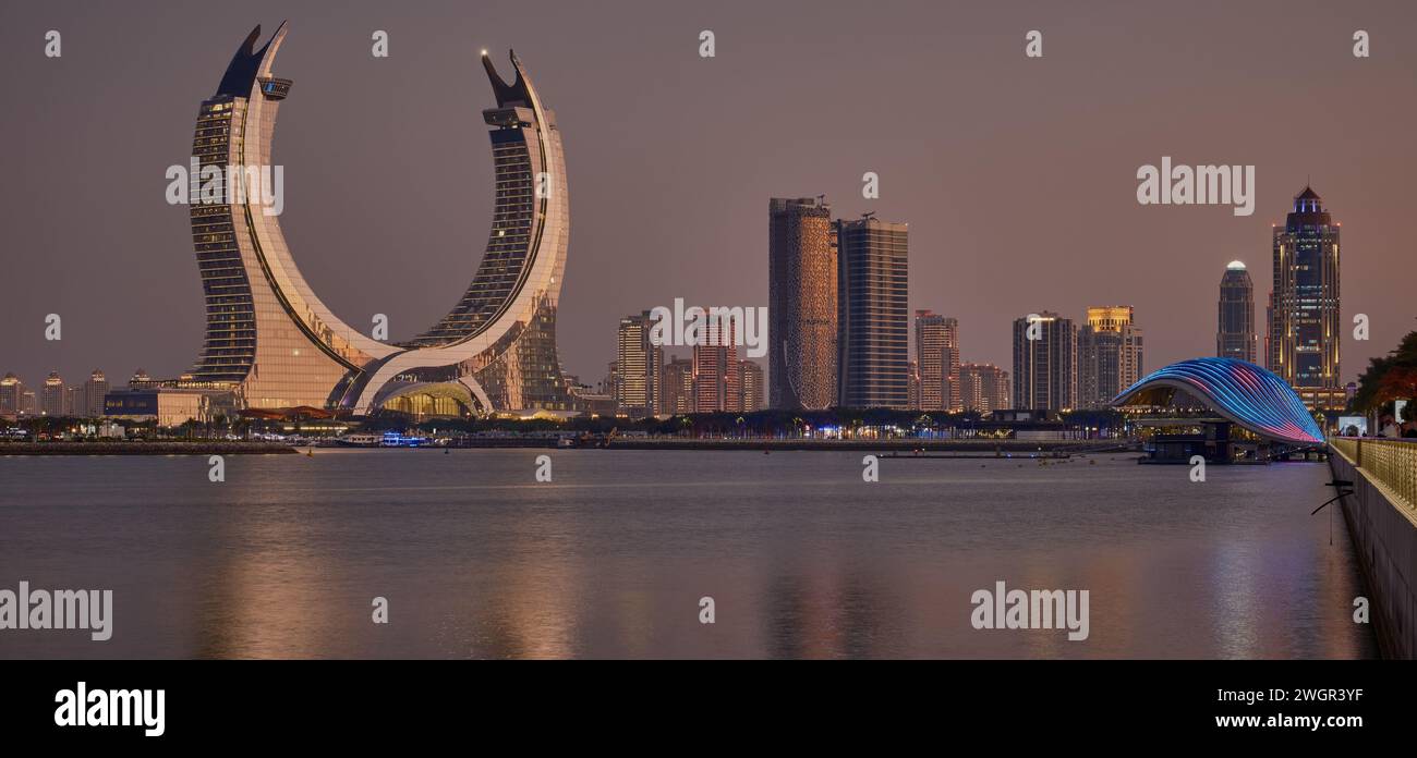 Lusail skyline Lusail city, Qatar including Katara Towers project from ...