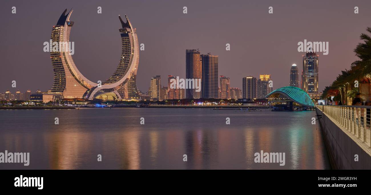 Lusail skyline Lusail city, Qatar including Katara Towers project from ...