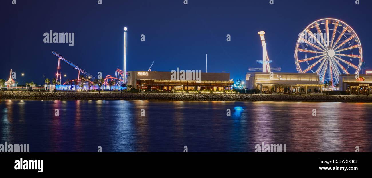 Lusail Winter Wonderland amusement park in Al Maha Island. Lusail city ...