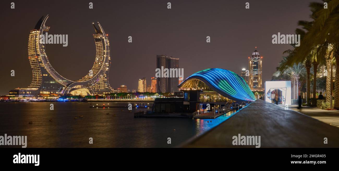 Lusail skyline Lusail city, Qatar including Katara Towers project from ...