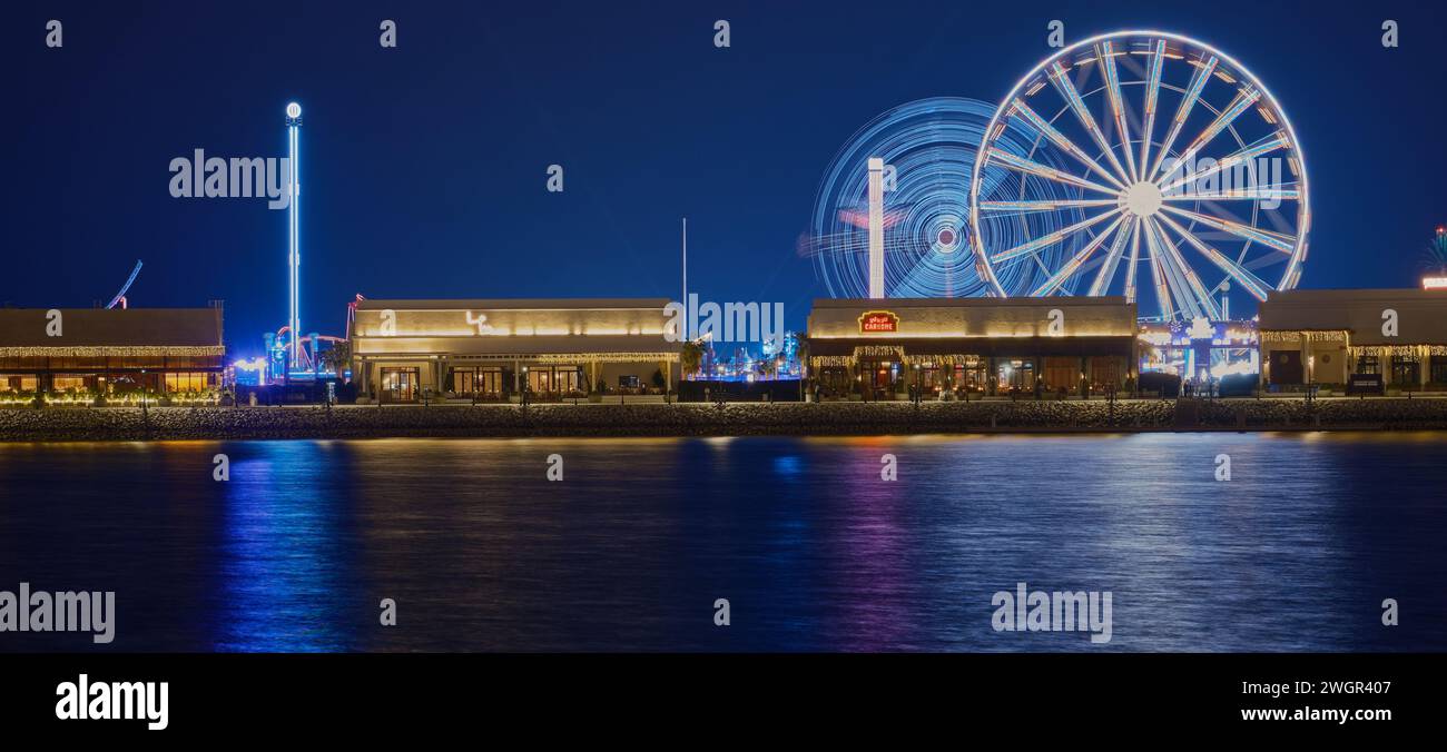 Lusail Winter Wonderland amusement park in Al Maha Island. Lusail city ...