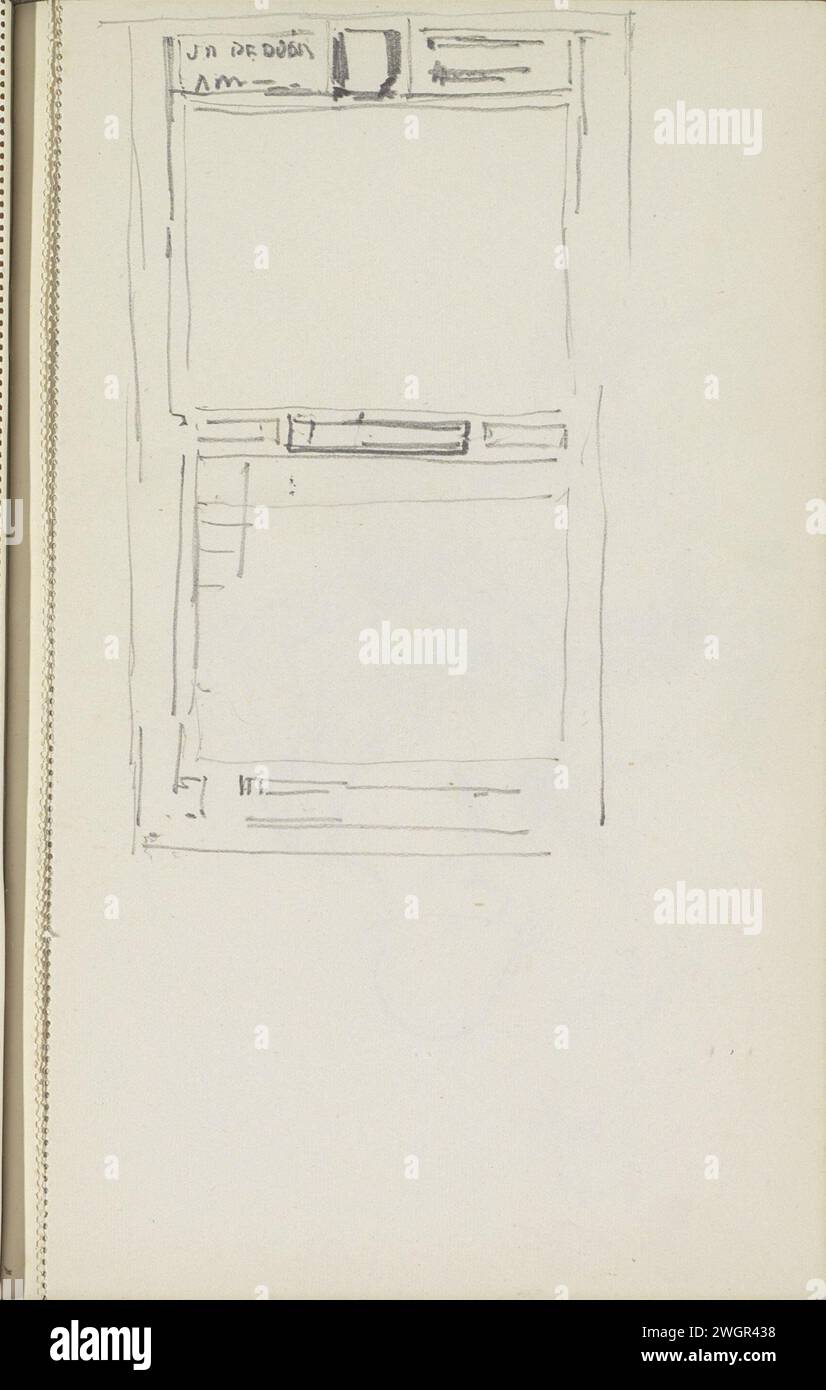 Study, 1890 - 1946 Possibly a design for a book cover. Page 48 Recto ...