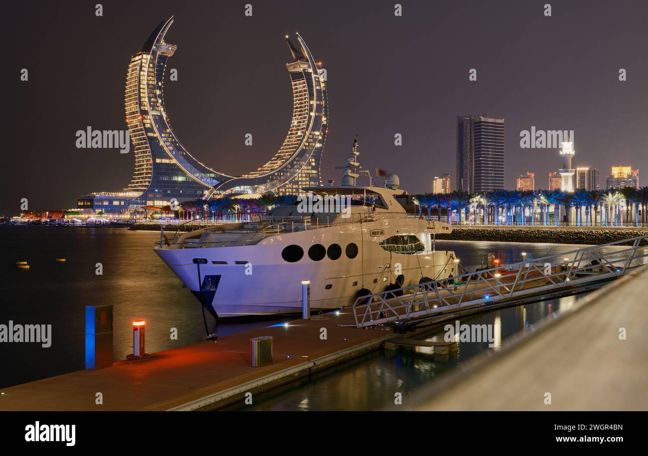 Lusail skyline Lusail city, Qatar including Katara Towers project from ...