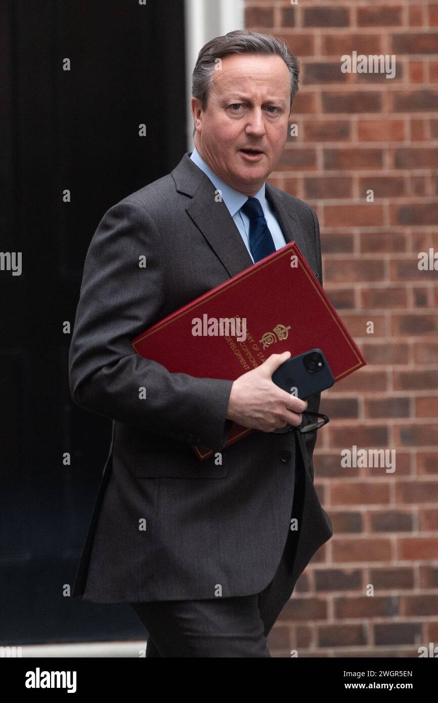 London, UK. 06 Feb 2024. David Cameron - Secretary of State for Foreign ...