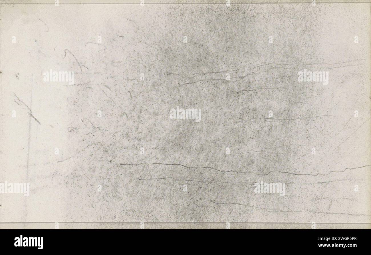 Tree trunks, 1848 - 1888 Leaf 20 Recto from a sketchbook with 43 sheets ...