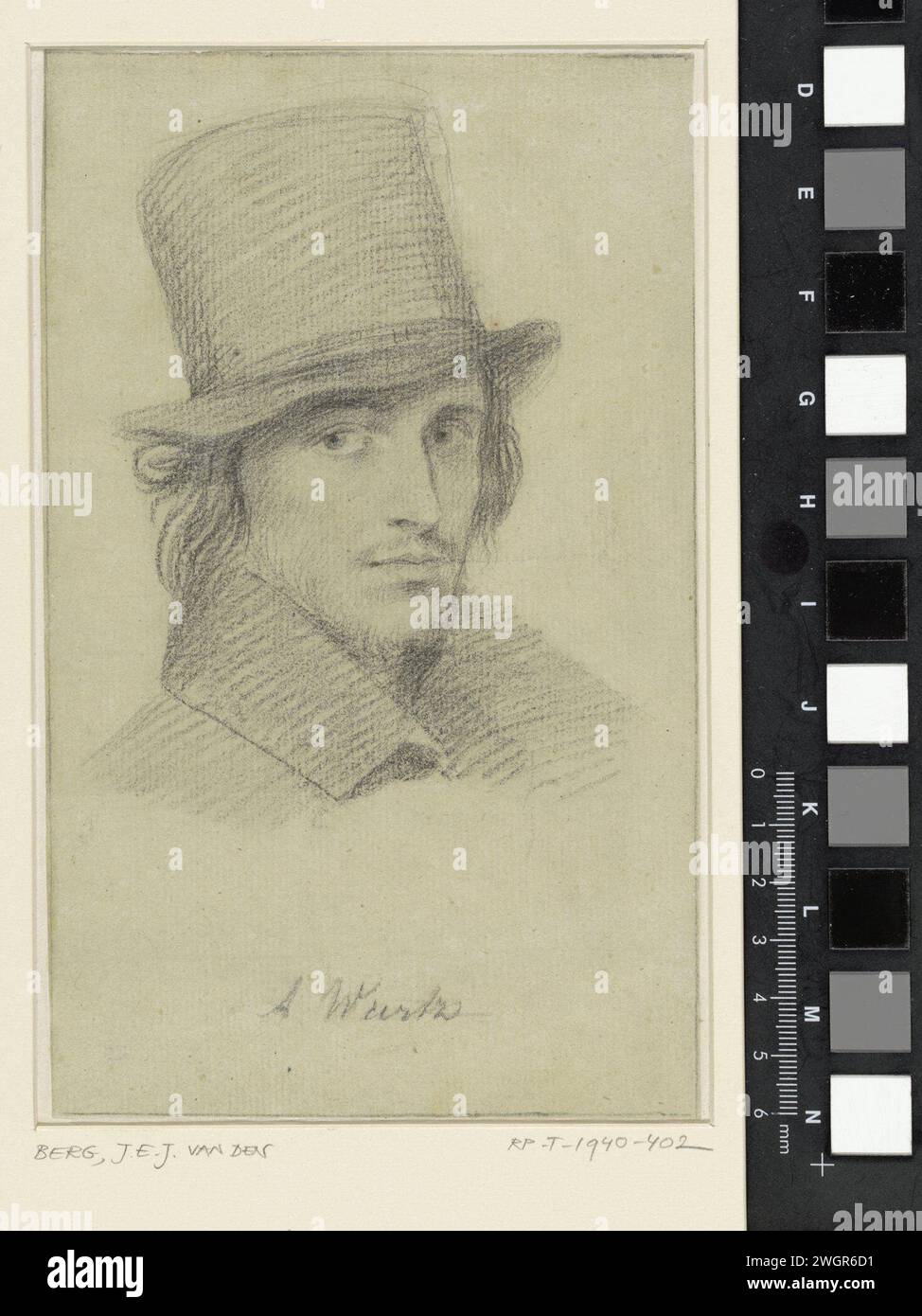 Portrait of Antoine Joseph Wiertz, Jacobus Everhardus Josephus van den ...