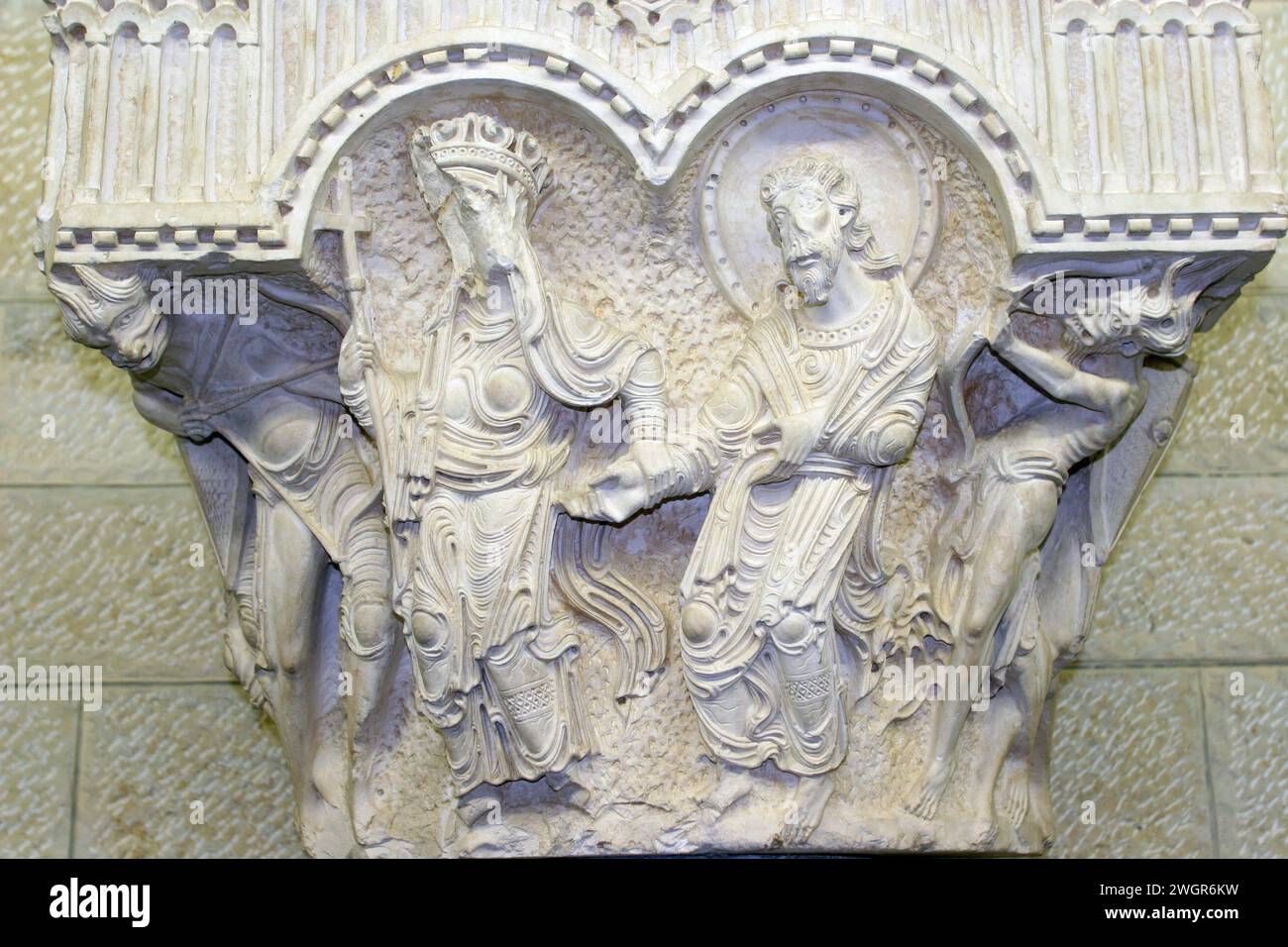 Capital called the “Fides–Ecclesia” from the Crusader church in the ...