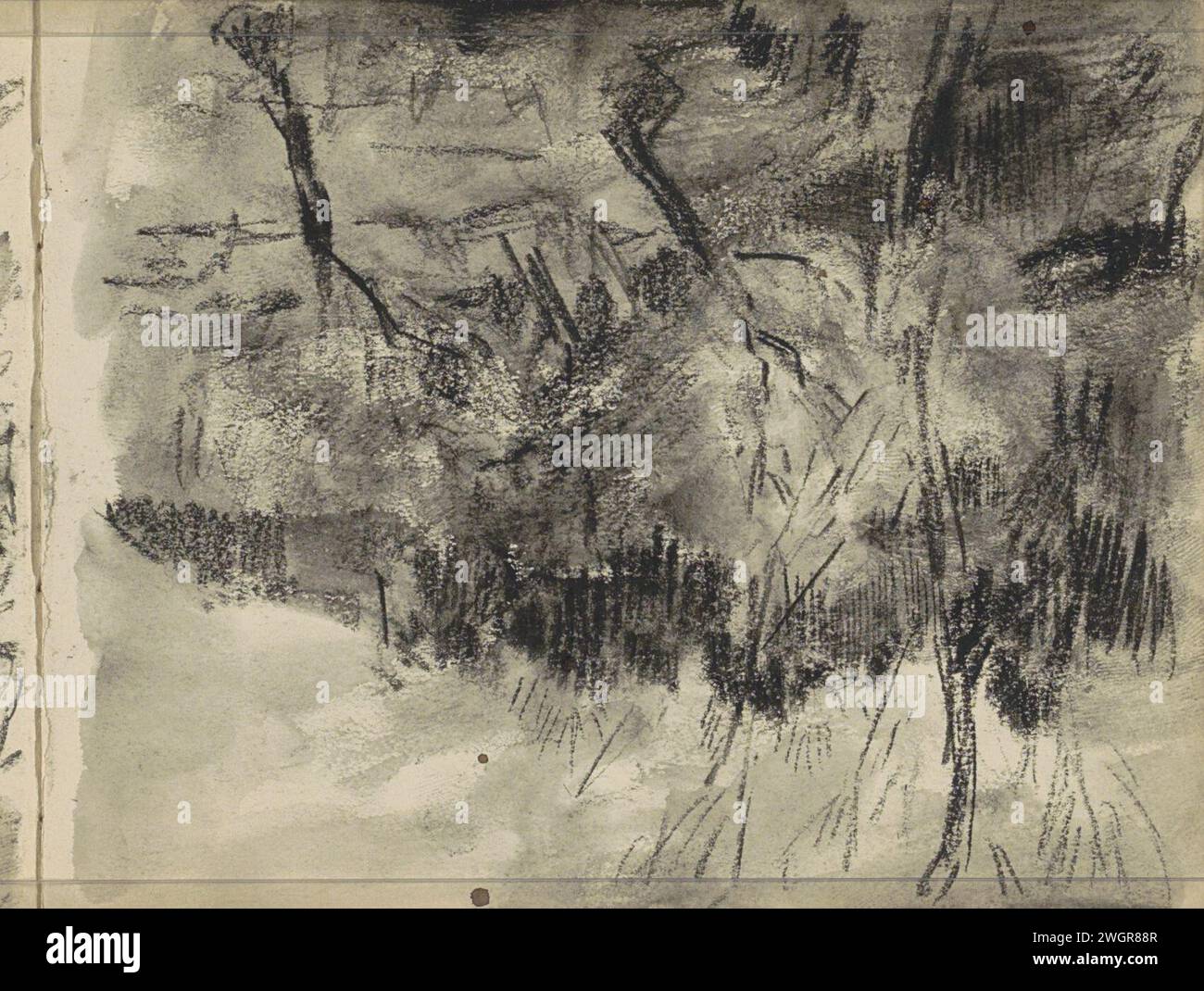 Landscape, Johan Antonie de Jonge, 1881 - 1927 Landscape. Page 20 Recto ...